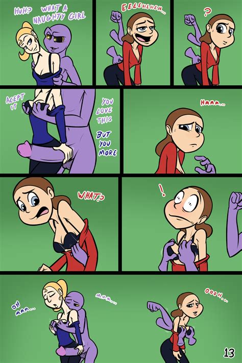 Rule 34 Blonde Hair Brown Hair Comic English Text Female Lord Sarloc