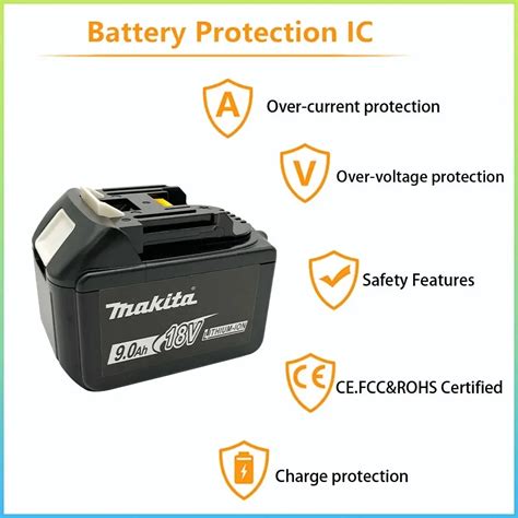 Original Makita V Mah Rechargeable Power Tools Battery With Led Li Ion Replacement Lxt
