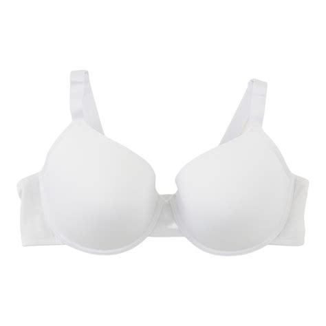 Carisma Womens Plus Size Solid T Shirt Bra Size 40 Dd White 1 Each