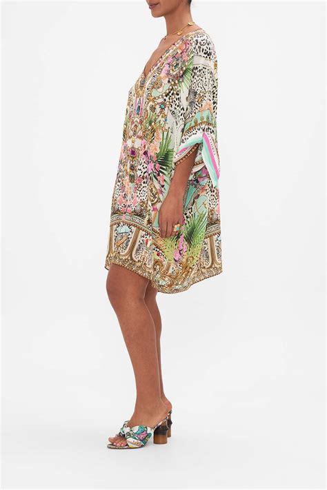 Tie Sleeve Short V Neck Kaftan Dear Amore Mio Camilla Au Camilla
