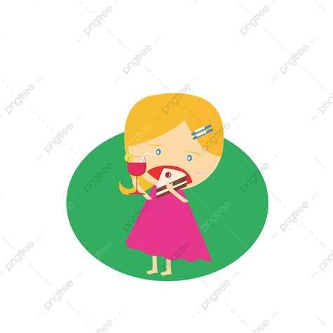 Greedy Cartoon Vector Art Png Greedy Chick Vector Cartoon Material