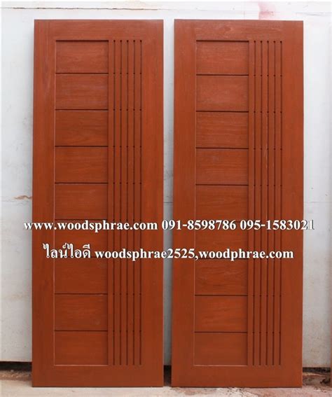ประตูบานเดี่ยวไม้สัก โดยวู๊ดแพร่ อ เมืองแพร่ จ แพร่ รหัสสินค้า 354384