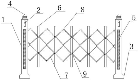 一种方便快捷的可伸缩围挡的制作方法
