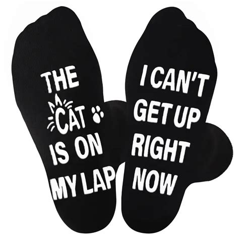 Cute Mens Novelty Socks With Paw Pattern Funny The Cat Is Temu