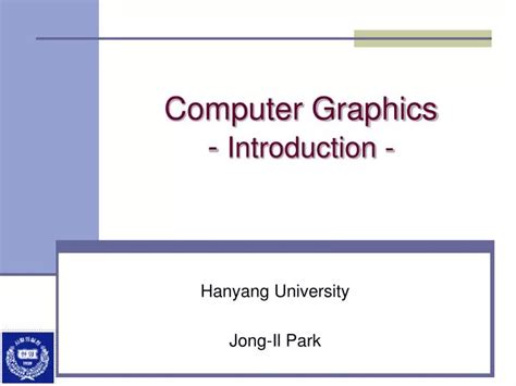 Ppt Computer Graphics Introduction Powerpoint Presentation Free Download Id3111324