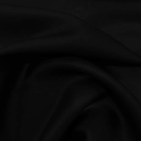 Black Satin Silk Double Organza Fabric — Tissus En Ligne