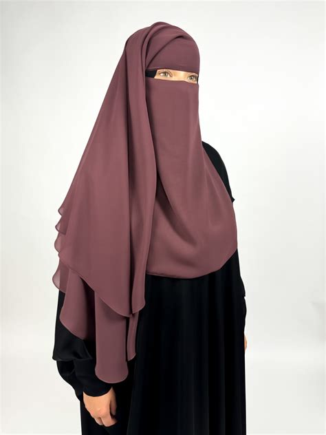 Medium 3 Layer Niqab With A Nose String UKHT LONDON