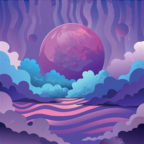 Premium Vector Abstract Art Background Purple Color Watercolor