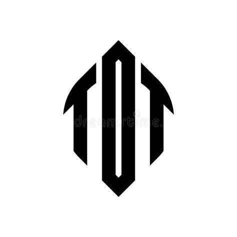 TDT Circle Letter Logo Design With Circle And Ellipse Shape TDT Ellipse Letters With