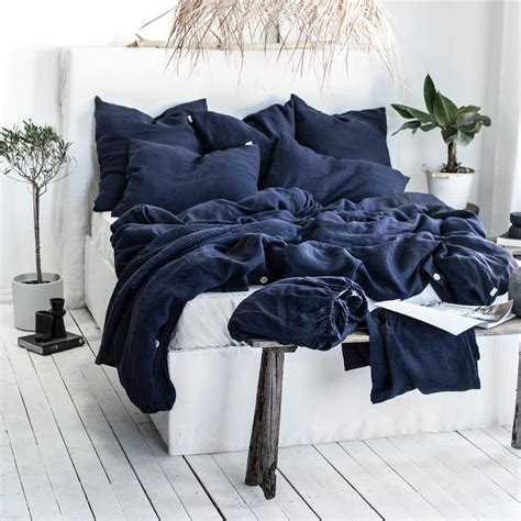 Navy Bedding Etsy