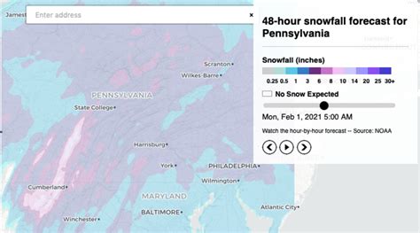 How Much More Snow Will Fall In Pa New Map Projects Totals From Storm