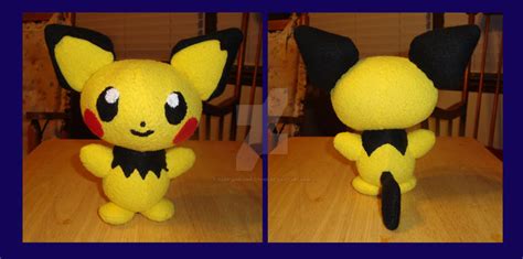Pikachu Colored Pichu Or Shiny Pichu Plushie By Dark And One Other On