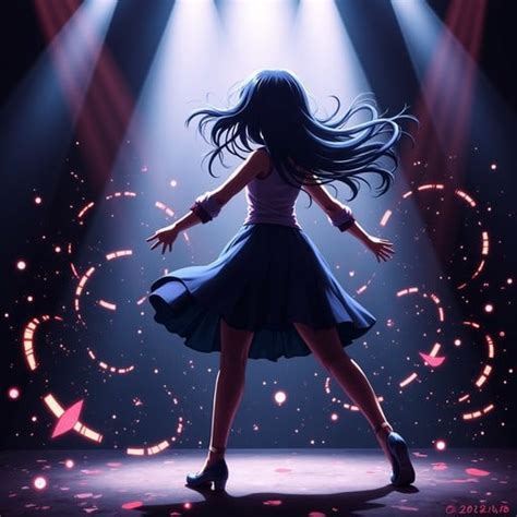 Free Magical Performance Silhouette Image Anime Silhouette