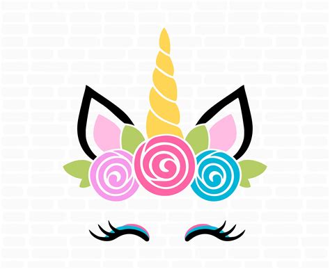 Unicornio Svg Unicorn Cabeza Svg Unicornio Svg Cara Unicornio Etsy
