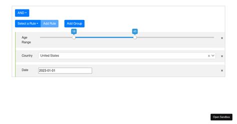 Query Builder Vue Examples Codesandbox