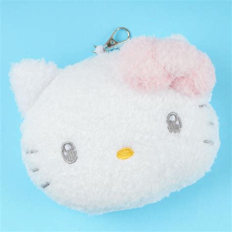 Hello Kitty Fluffy Luminous Face Pouch And Card Case Blippo
