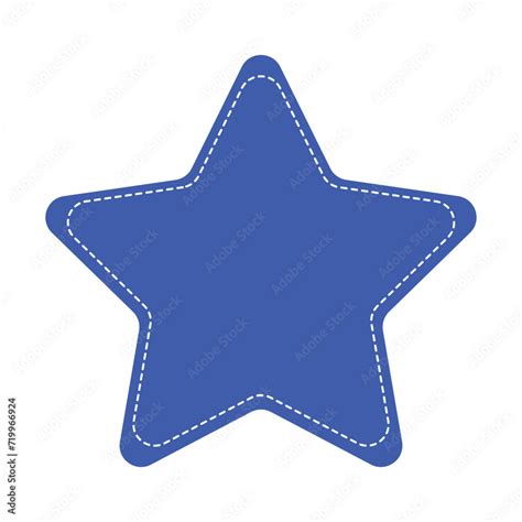 Stitched Zig Zag Circle Collection In Blue Color Circle With Sharp And