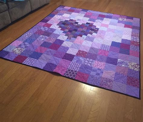 Purple Patchwork Quilt Kit Diy Fabric Crafts