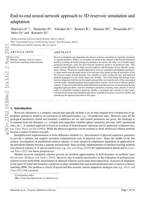 pdf end to end neural network approach to 3d reservoir dokumen tips