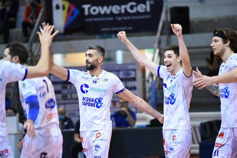 Top Volley Cisterna Vs Cucine Lube Civitanova Editorial Photo Image Of Lube Italian