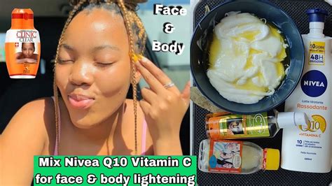 Glow Up Your Skin For Healthy Glow How To Mix Nivea Q10 Vitamin C