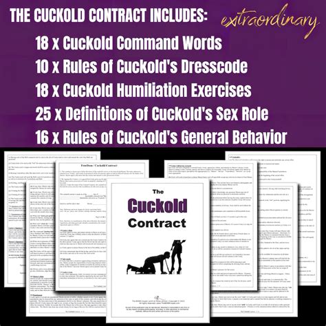 Cuckold Contract For Hotwife Femdom And Couples Real Cuckold Contract With Cuckold Tasks For