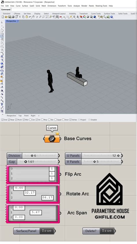 Curves To Strips Rrhinograsshopper