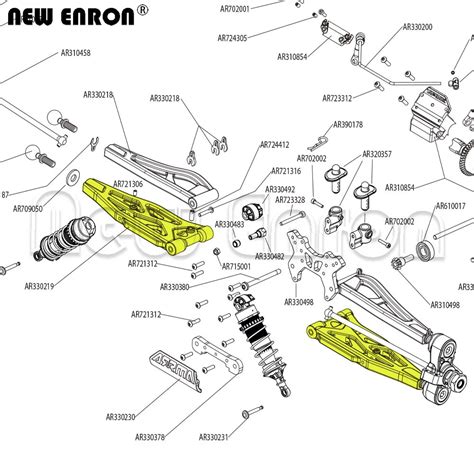 Arrma Notorious 6s 4wd Blx Parts Exploded View 8611v5t1 49 Off