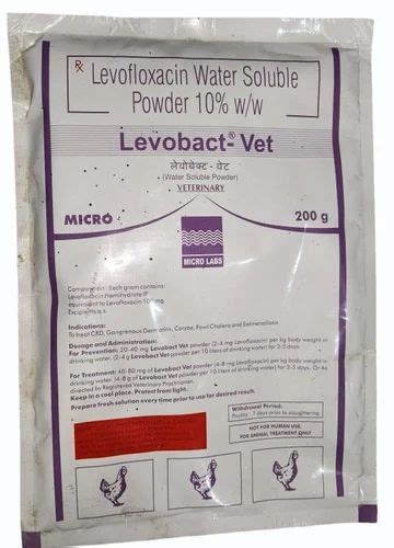 Levobact Vet Water Soluble Powder For All Stages Broiler Layer