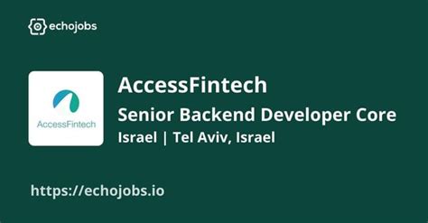 Hiring Senior Backend Developer Core Israel Tel Aviv Israel Mongodb Microservices C Sql