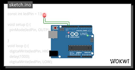 Kedap Kedip Wokwi Esp32 Stm32 Arduino Simulator