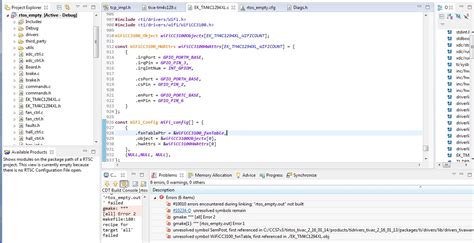 RTOS EK TM C XL Hwi Already Defined Invalid EPSR And Instruction Combination Arm Based