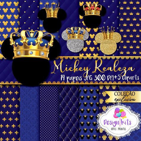 Kit Digital Mickey Realeza Elo7 Produtos Especiais
