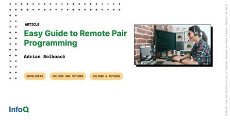 Easy Guide To Remote Pair Programming Infoq