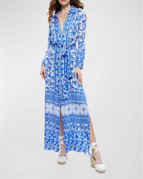 Alice Olivia Chassidy Maxi Shirtdress Neiman Marcus