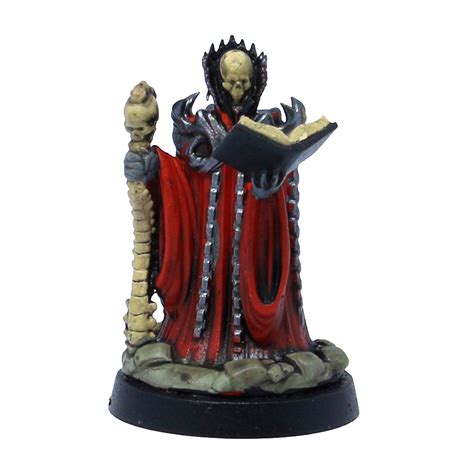 Necromancer Miniatura Resina Com Pintura Rpg