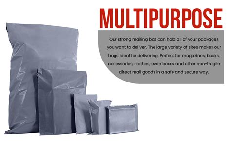 Grey Mailing Poly Postal Self Seal Bags 5 Sizes Small To Large Mailing