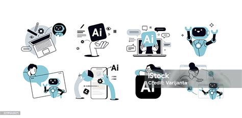 Ai Chat Vector Illustrations Stock Illustration Download Image Now
