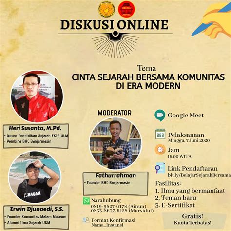 Cinta Sejarah Bersama Komunitas Di Era Moden Borneo Historical Community