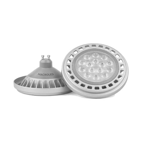 Lámpara Led Macroled Ar111 15w 2700ºk Gu10 1425lm Dimerizable Gris
