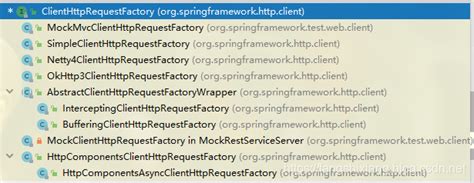 Resttemplate组件：clientrequestfactory、clientrequestinterceptor