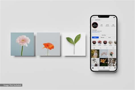 인스타그램 포스트와 스마트폰 목업 프리미엄 Psd 파일 인스타그램 포스트와 스마트폰 목업 프리미엄 Psd 파일