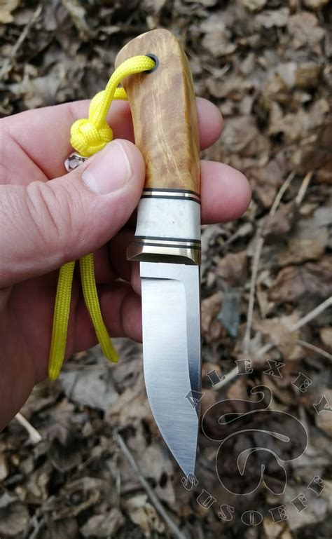 Шейный нож Заноза Neck knife Splinter Ножи Ножи ручной работы Производство ножей