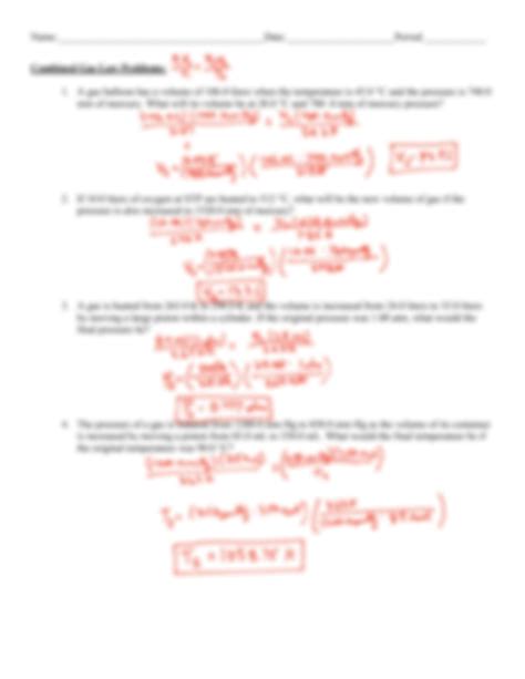 Free Gas Law Worksheet Download Free Gas Law Worksheet Png Images