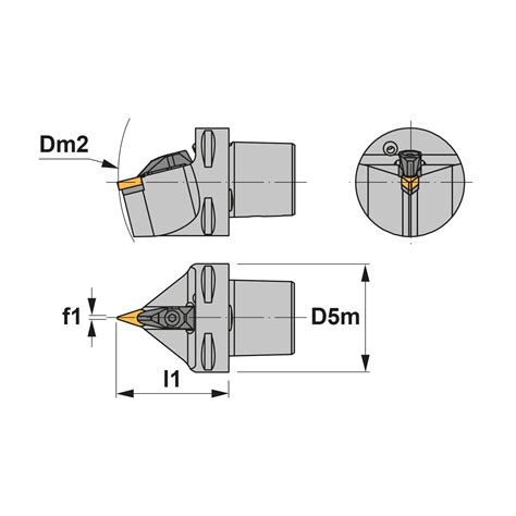 Psc80 Dvvnn00080 16 Capto Compatible C8 Turning Tool Holder For Vn