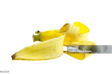 흰색 배경에 고립 된 아름다운 껍질을 벗긴 잘 익은 바나나 건강한 식생활에 대한 스톡 사진 및 기타 이미지 건강한 식생활