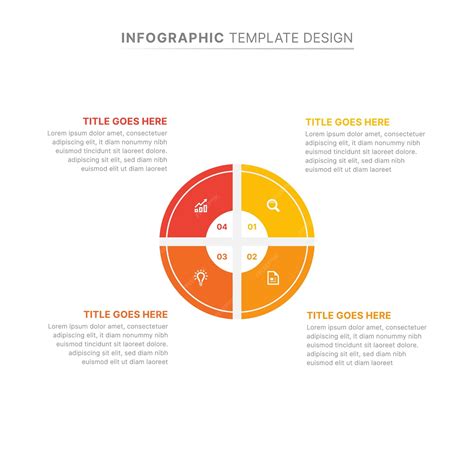 Premium Vector Circular Layout Round Matrix Infographic Design