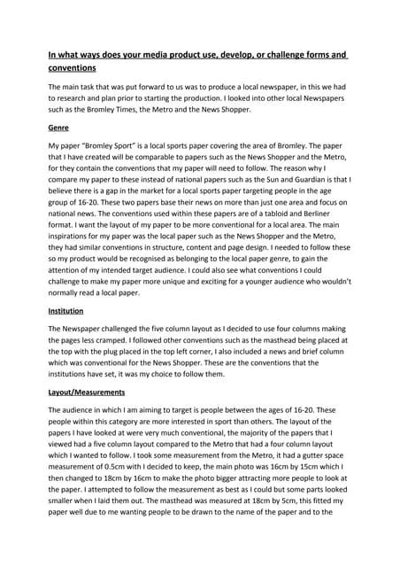 Draft Newspaper Layout Analysis Pdf
