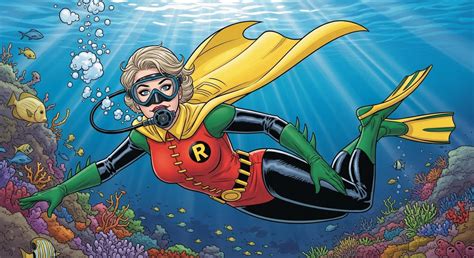 Robin Scuba By Molly Is Robin On Deviantart