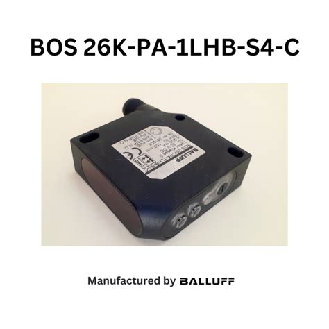 BALLUFF BOS 26K PA 1LHB S4 C Diffuse Sensor With Background Suppression